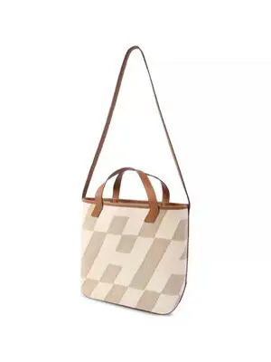 Hermès Cabas H En Biais 27 Two-way Handbag