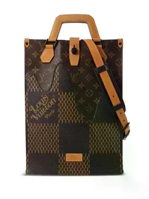 LOUIS VUITTON X Nigo Mini Damier Ebene Canvas Tote Bag - Brown