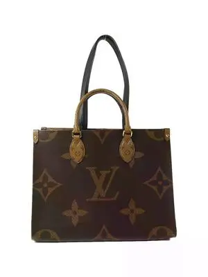LOUIS VUITTON Monogram Giant Onthego Two-way Handbag - Brown