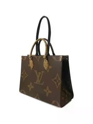 LOUIS VUITTON Monogram Giant Onthego Two-way Handbag - Brown
