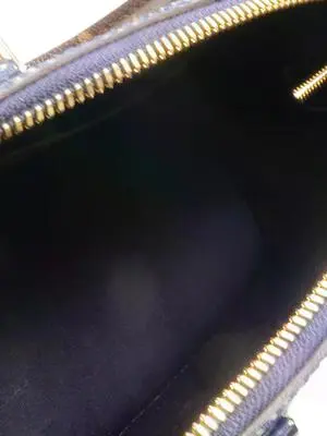 LOUIS VUITTON Alma Bb Monogram Vernis Tote Bag - Blue