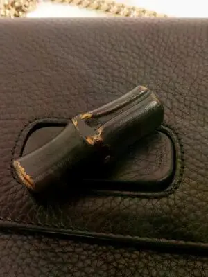 Gucci Bamboo Chain Shoulder Bag - Brown