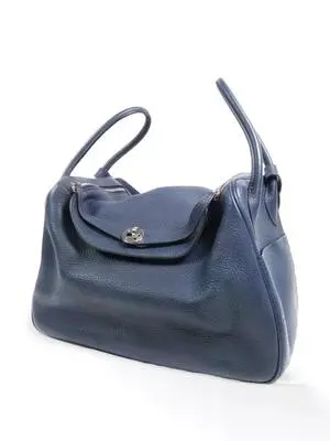 Hermès 34 Lindy Shoulder Bag - Blue
