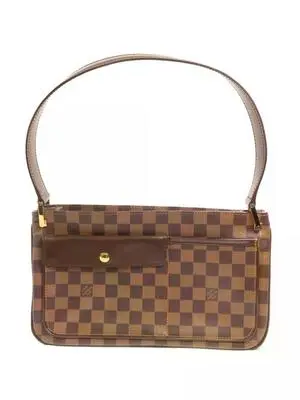 LOUIS VUITTON Aubagne Damier Ebene Shoulder Bag - Brown