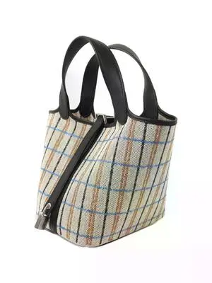 Hermès Plaid Pattern Tote Bag