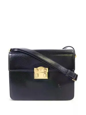 Gucci Calfskin Leather Shoulder Bag With Gold-tone Hardware