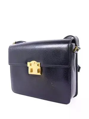 Gucci Calfskin Leather Shoulder Bag With Gold-tone Hardware