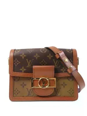 LOUIS VUITTON Dauphine Monogram Reverse Mini Shoulder Bag - Brown