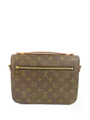 LOUIS VUITTON Monogram Pochette Metis Handbag - Brown