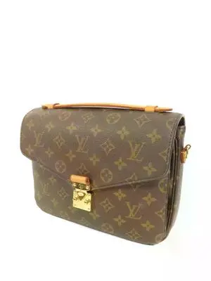 LOUIS VUITTON Monogram Pochette Metis Handbag - Brown