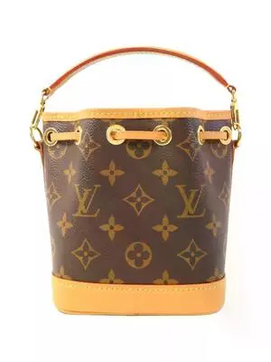 LOUIS VUITTON Nano Noe Monogram Tote Bag - Brown
