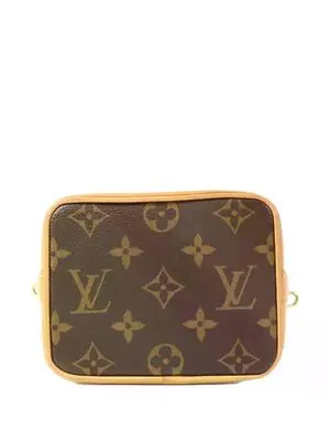 LOUIS VUITTON Nano Noe Monogram Tote Bag - Brown