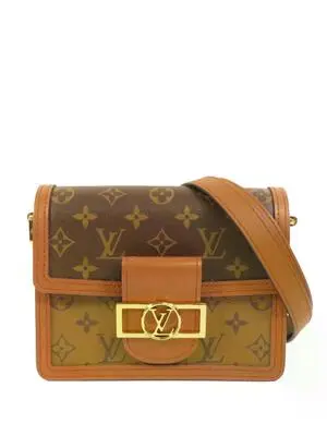 LOUIS VUITTON Mini Dauphine Monogram Reverse Shoulder Bag - Brown