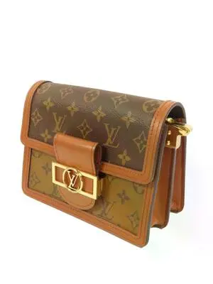LOUIS VUITTON Mini Dauphine Monogram Reverse Shoulder Bag - Brown