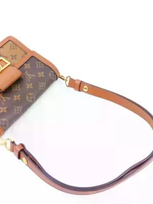 LOUIS VUITTON Mini Dauphine Monogram Reverse Crossbody Bag - Brown