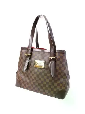 LOUIS VUITTON Damier Ebène Hampstead Tote Bag - Brown