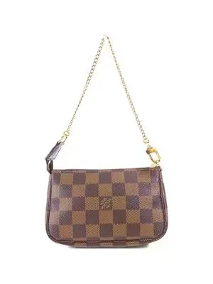 LOUIS VUITTON Mini Pochette Accessories Shoulder Bag - Brown