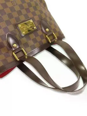 LOUIS VUITTON Damier Ebene Canvas Pm Hampstead Tote Bag - Brown