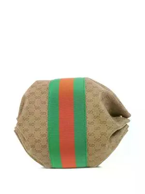 Gucci Gg Supreme Canvas Web-stripe Tote Bag With Butterfly Plaque
