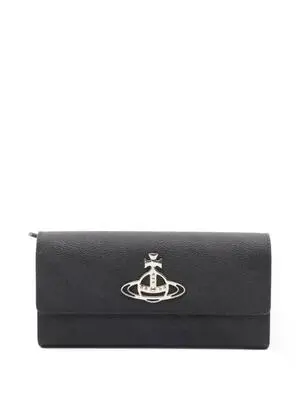 VIVIENNE WESTWOOD Annie Bi-fold Long Wallet - Black