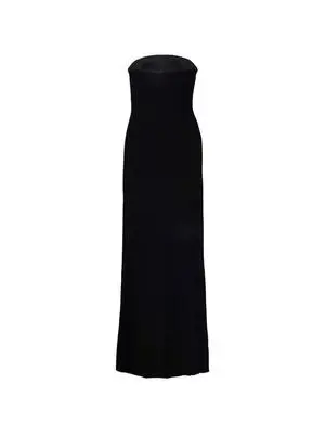 Jenny Packham Strapless Fitted Waist Dress - Black