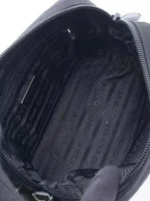 Prada Re-nylon Logo Plaque Pouch