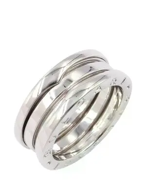 BVLGARI B.zero1 Three-band Ring In 18k White Gold - Silver