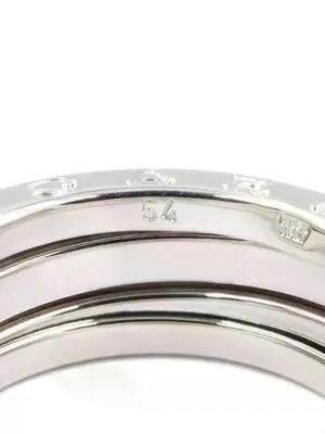 BVLGARI B.zero1 Three-band Ring In 18k White Gold - Silver