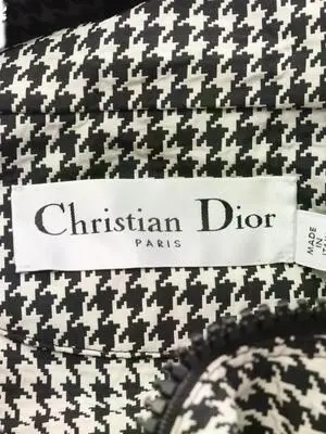 Dior Houndstooth Drawstring Hooded Jacket