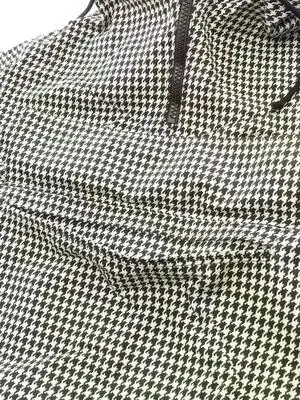 Dior Houndstooth Drawstring Hooded Jacket