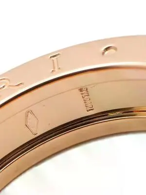 BVLGARI 18k Rose Gold B.zero1 Band Ring - Pink