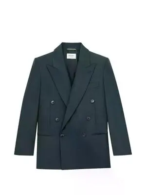Saint Laurent Double-breasted Peak-lapel Blazer