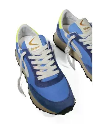 VALSPORT Heritage Suede-panelled Low-top Sneakers - Blue