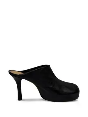 Bottega Veneta Leather Platform Stiletto Mules
