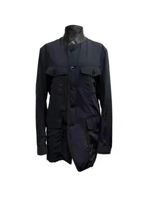 TOM FORD Techno Ottoman Jacket With Leather Trim