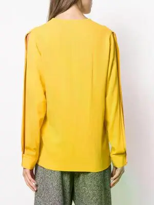 Stella McCartney Split-sleeve Keyhole Blouse