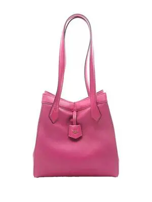 Fendi Leather Origami Tote Bag - Pink