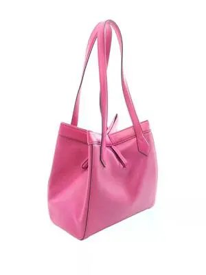 Fendi Leather Origami Tote Bag - Pink