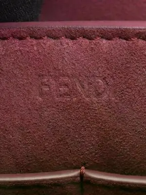 Fendi Leather Origami Tote Bag - Pink