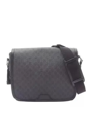 Gucci Gg Supreme Messenger Bag - Black