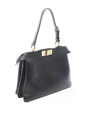 Fendi Iconic Peekaboo Satchel - Black