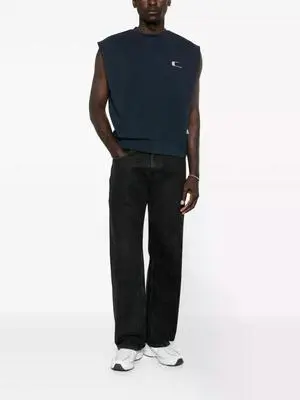 Carrera Eyewear Logo Print Crew Neck Vest