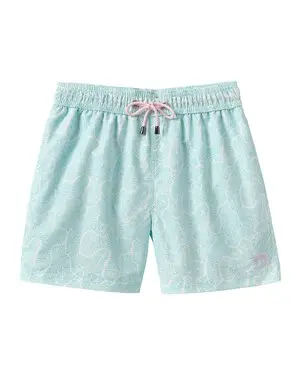 PINK HOUSE Coral Stone Aqua Swim Shorts - Green