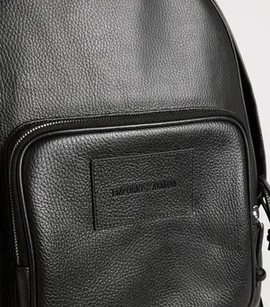 Emporio Armani Textured Leather Backpack