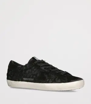 GOLDEN GOOSE Embellished Leather Super-star Low Top Sneakers