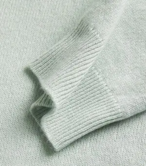 Le Kasha Cashmere Short-sleeve Sweater - Blue