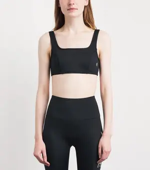 Perfect Moment Logo Sports Bra - Black