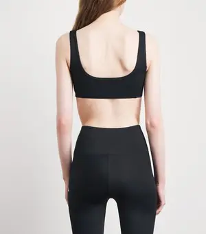 Perfect Moment Logo Sports Bra - Black