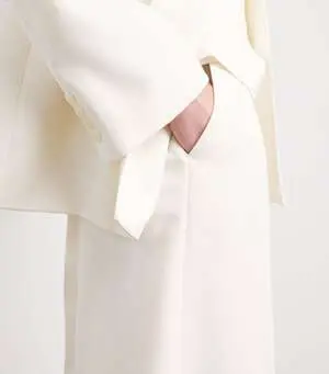 ANINE BING Lou Wide-leg Trousers - Beige