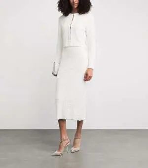Adam Lippes Sequined Midi Skirt
